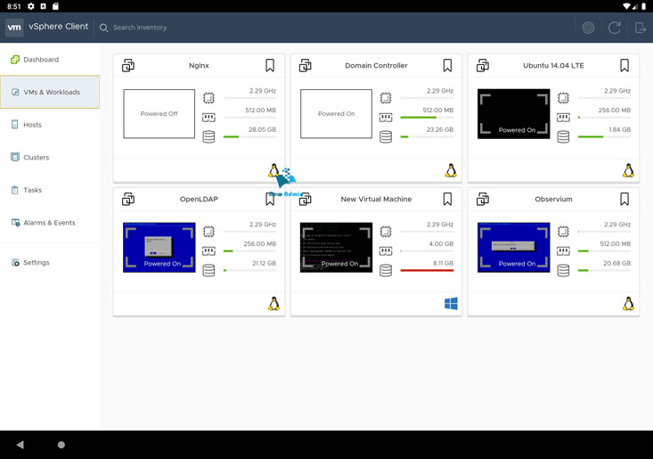 معرفی و دانلودنرم افزار vSphere Mobile Client شرکت Vmware -NEW ADMIN